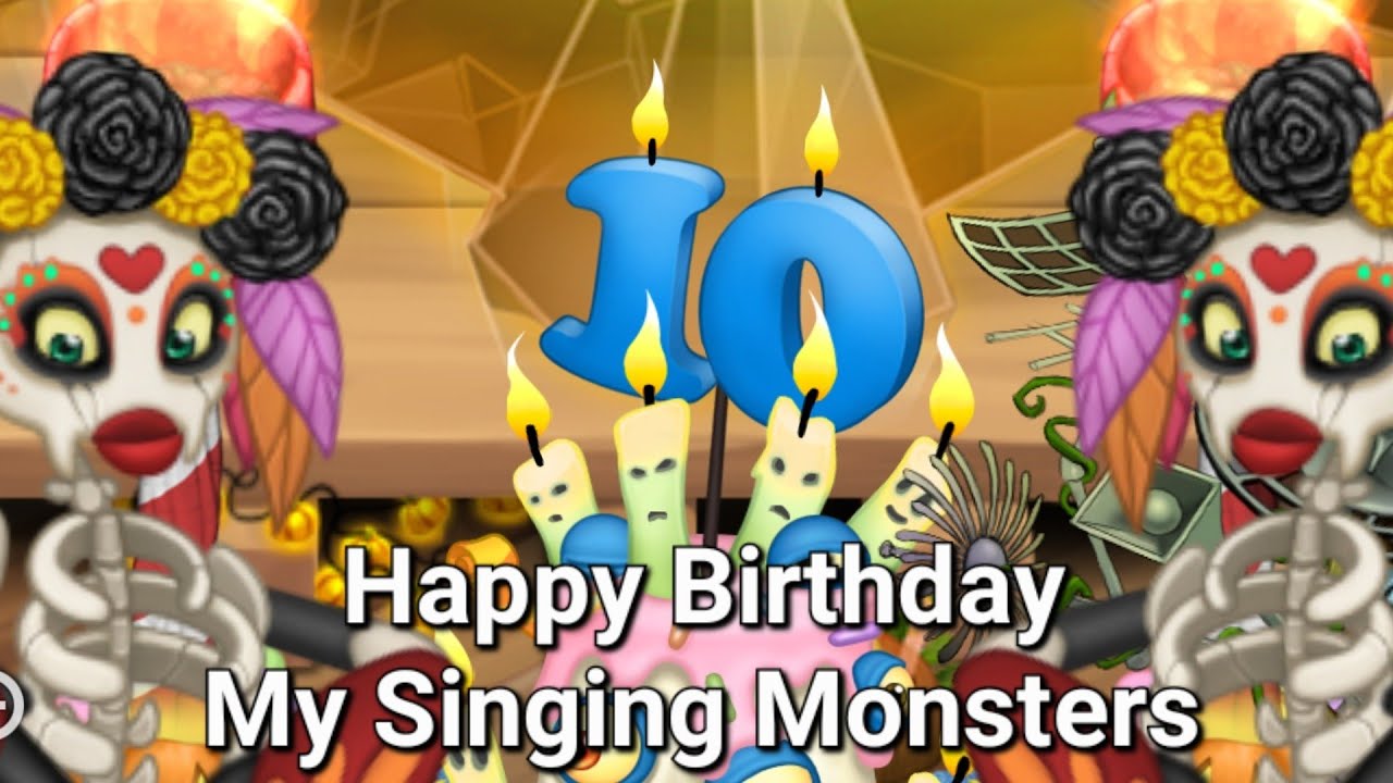 Happy birthday My Singing Monsters - Jam Boree has number 10 on it 😃😃 ...