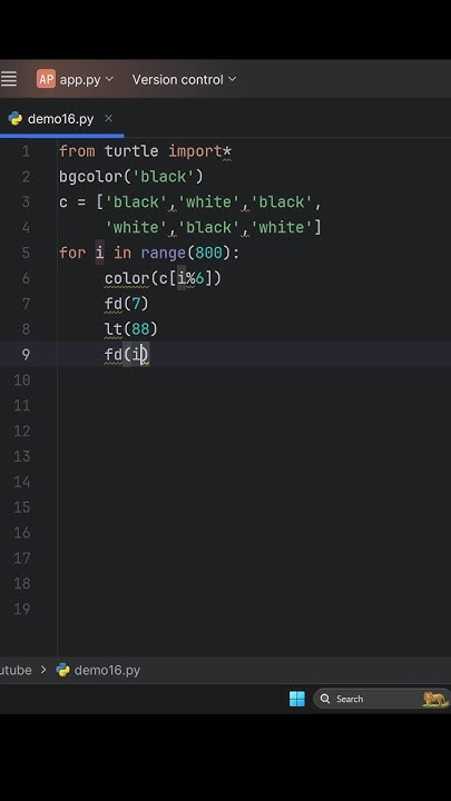 Can You Guess The Output 🤔 Watch Now Pythonturtle Python Shorts