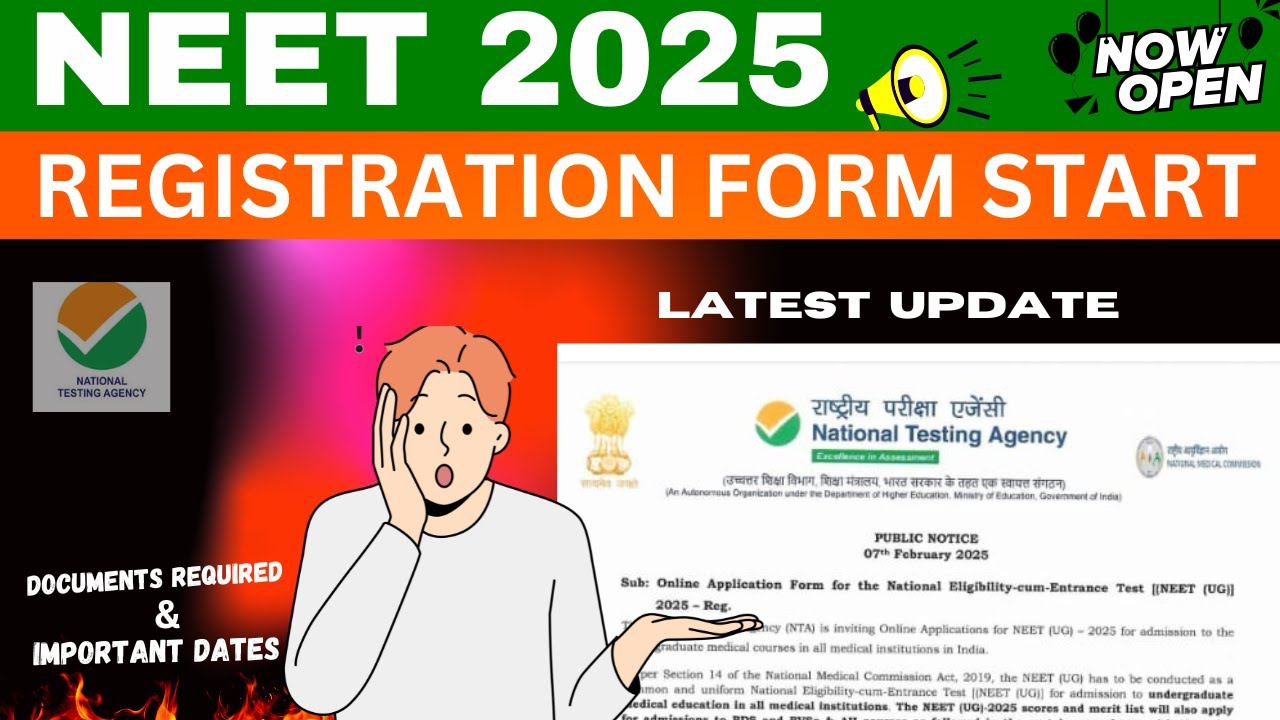 🚨NTA Official Update: NEET 2025 Application Form Released! - YouTube
