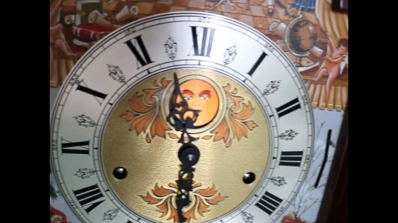 Sold! CHRISTIAAN HUYGENS Vintage Mantel Clock TRIPLE CHIME, MOVING ...