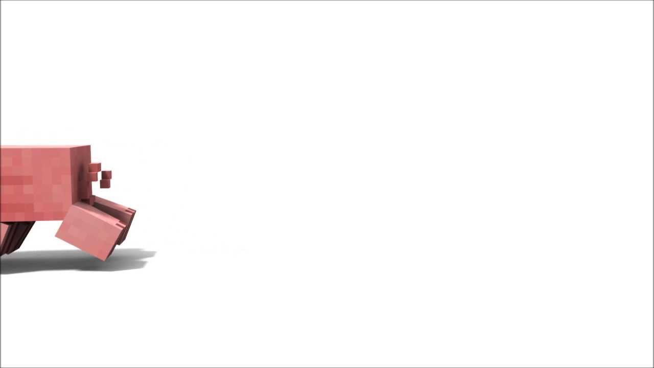 Walking Minecraft Pig Test Animation - YouTube