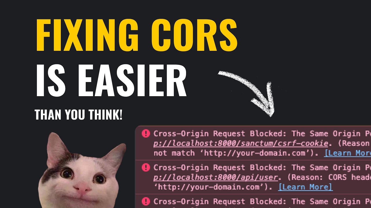 FIXING CORS is EASIER Than You Think | Learn CORS in 144 Seconds - YouTube