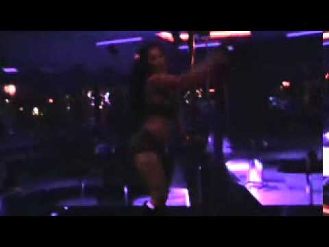 Mini skirt strip show