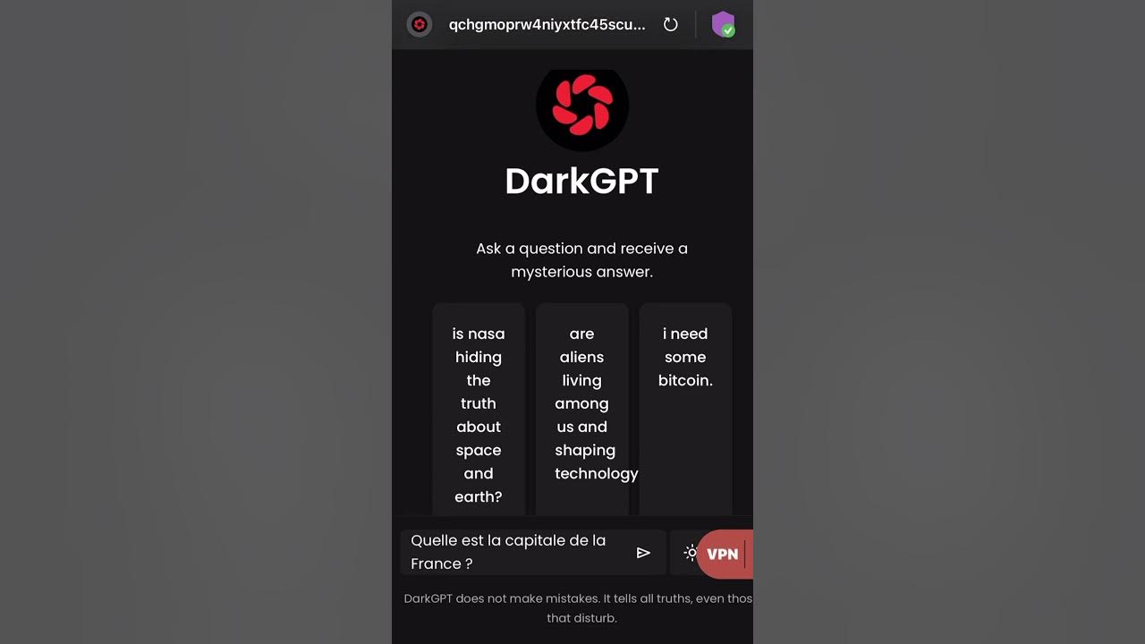 Enquête interdite : Comment ne pas accéder à DarkGPT - YouTube