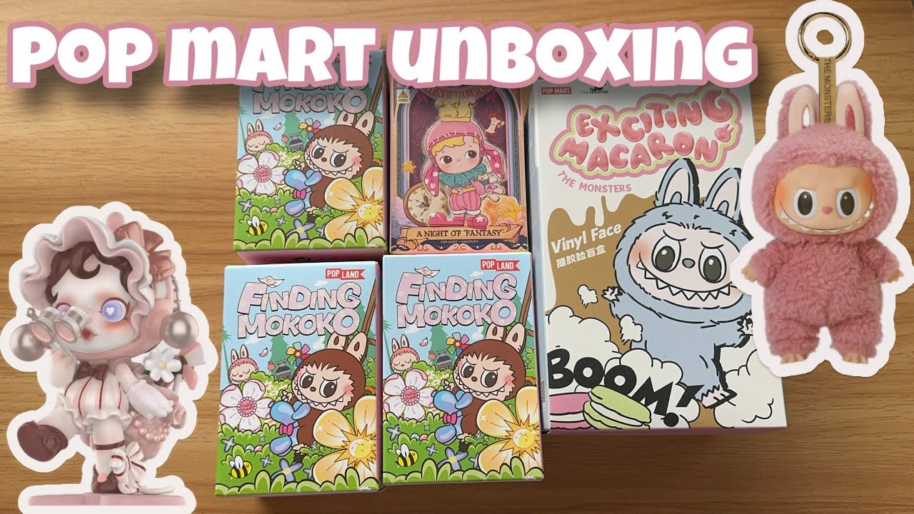 POP MART UNBOXING | Finding Mokoko |Hacipupu | Labubu exciting macaron ...
