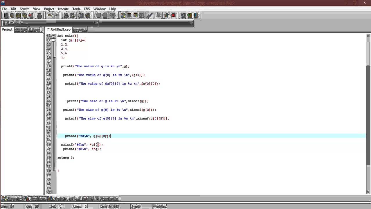 63.more on arrays(using pointers)(2D arrays)(a bit advanced) in C - YouTube