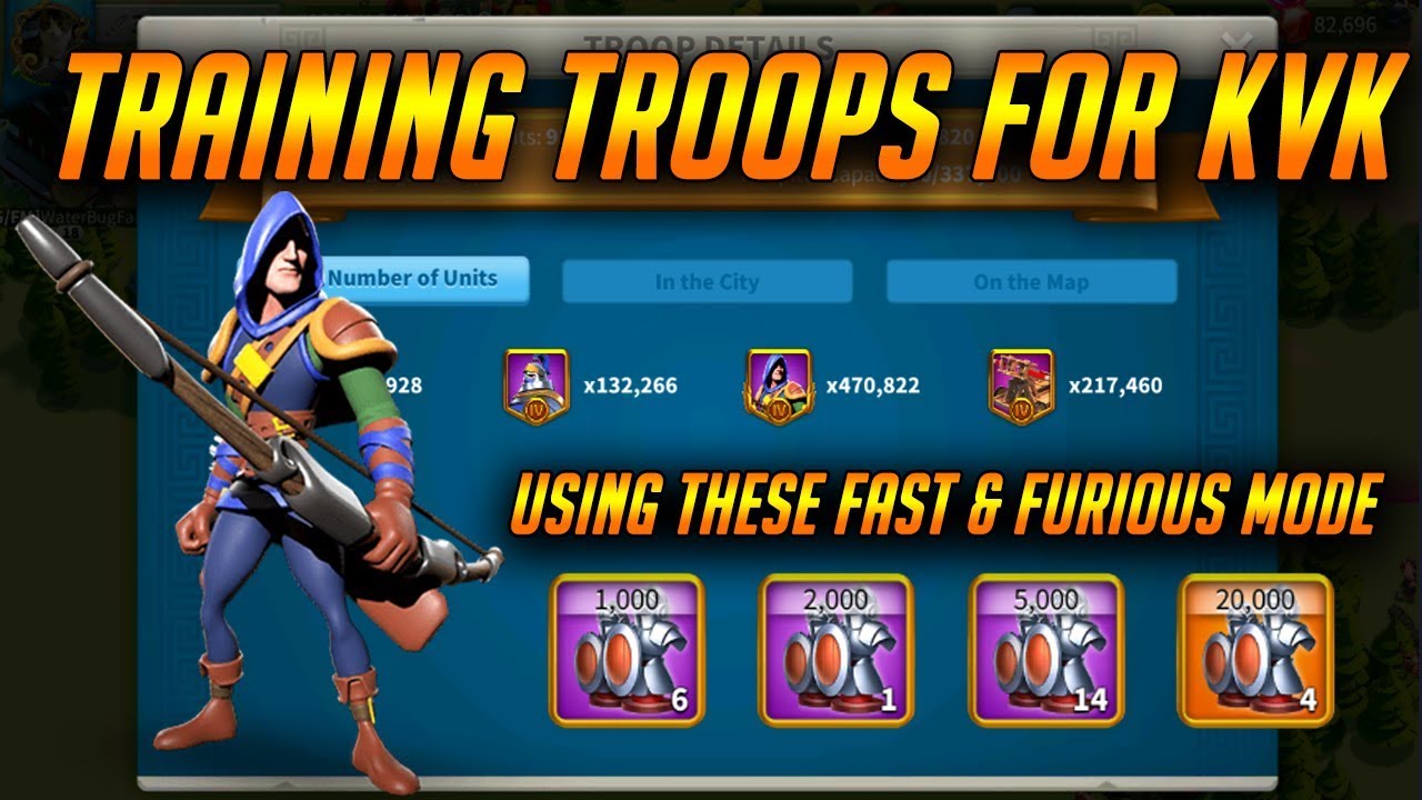 Training Troops For KvK During Eve of Crusade Stage 2 | Rise of ...
