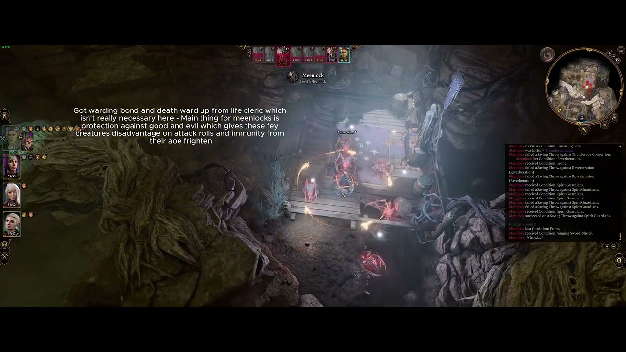 BG3 Light Cleric/Wizard - Meenlock Fight (Honour Mode) - YouTube