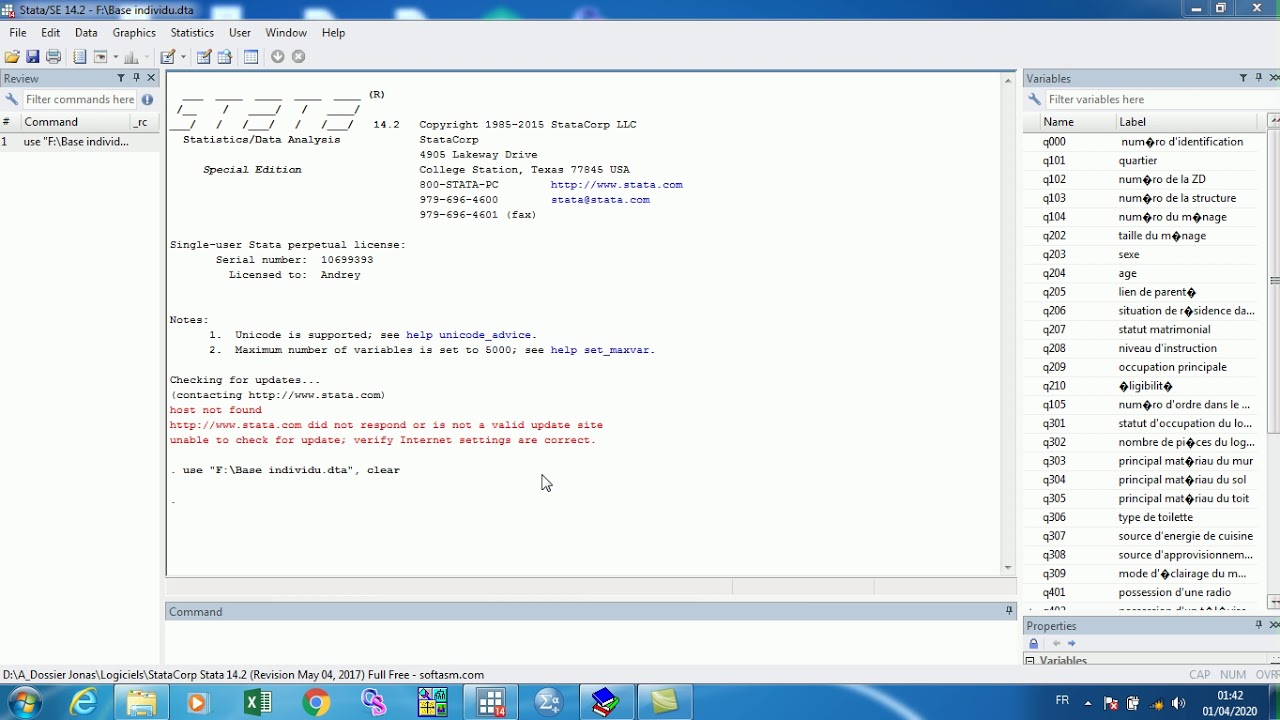 Tuto : création et recodage d'une variable quantitative avec STATA ...