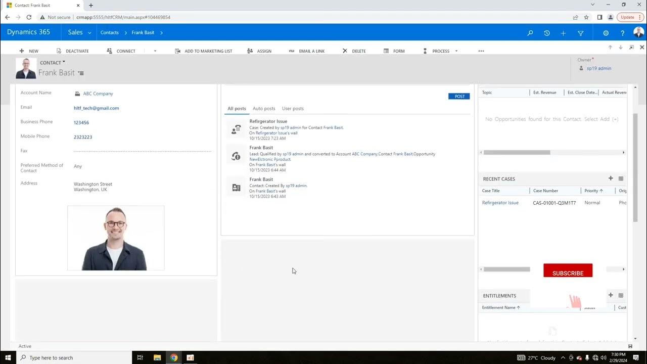 How to add Image in Dynamics CRM entity forms using webresources - YouTube