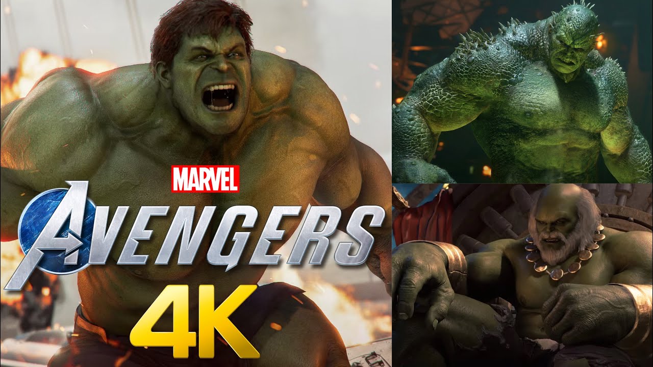 Marvel's Avengers reassembled all HULK Boss Fights XBOX Series X 4K ...
