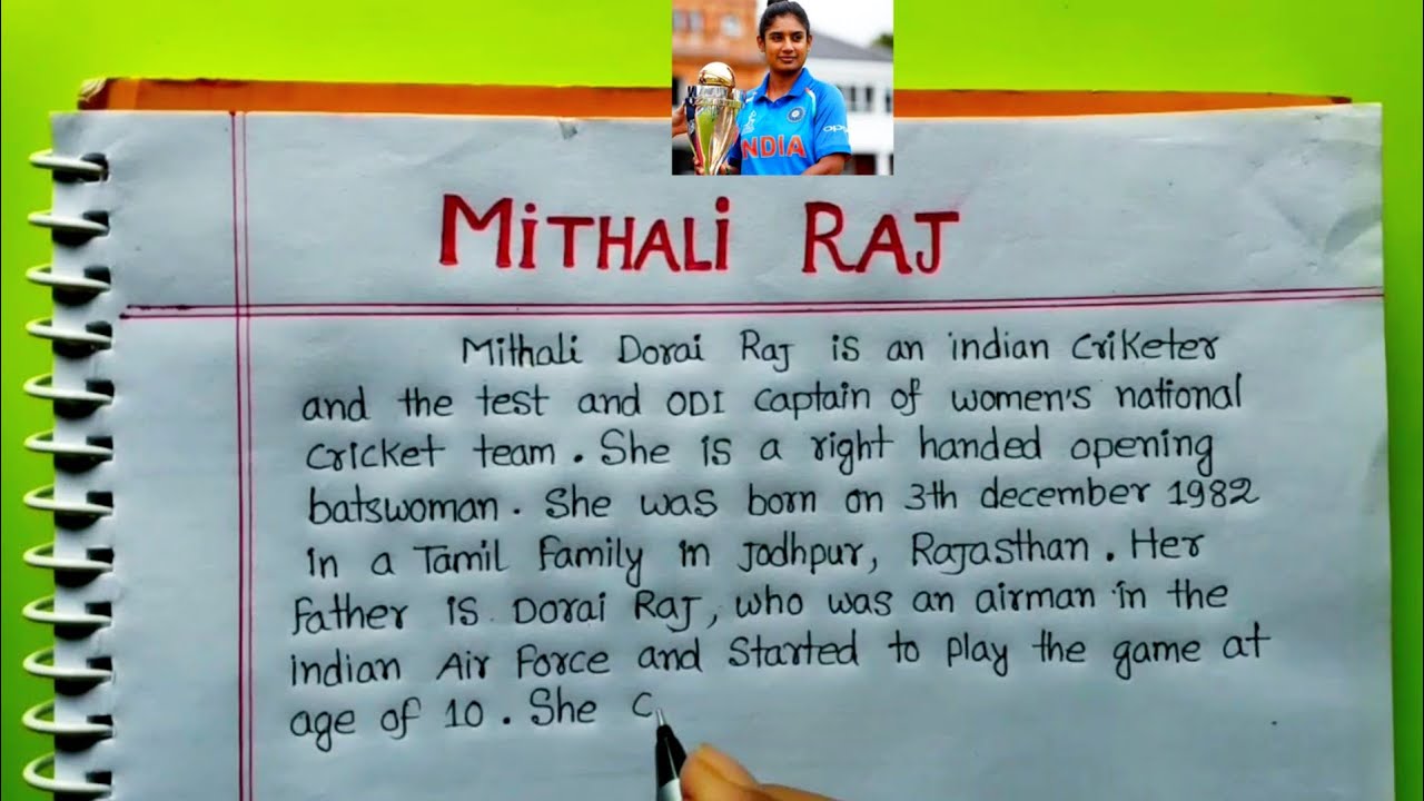 ️20 Lines Writing About Mithali Raj | Biography/Autobiography/Profile ...