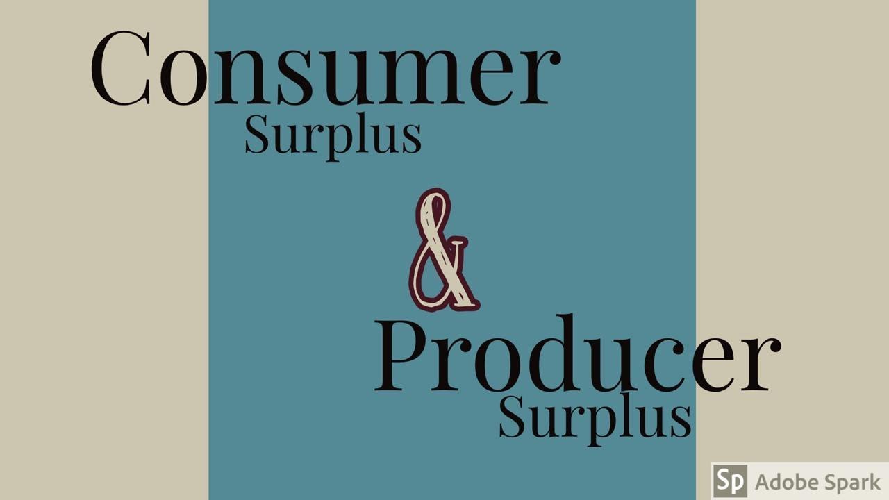 Consumer surplus and producer surplus - YouTube