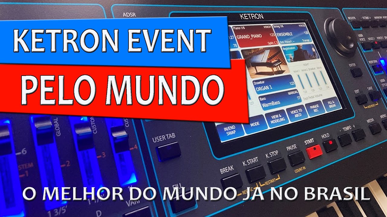 Ketron Event (Pelo Mundo) keyboard Event (around the world) - YouTube