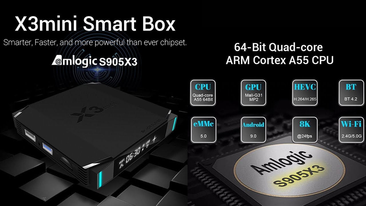 Новинка TV Box X3 Mini на процессоре Amlogic S905X3 Не плохая модель за ...