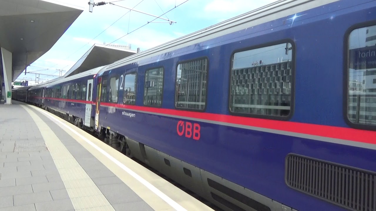 NJ 40421 nightjet/NJ 491 nightjet Wien Hbf - YouTube