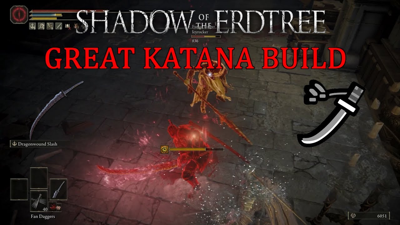 Dragon Hunter's Great Katana Build - Elden ring DLC PvP - YouTube