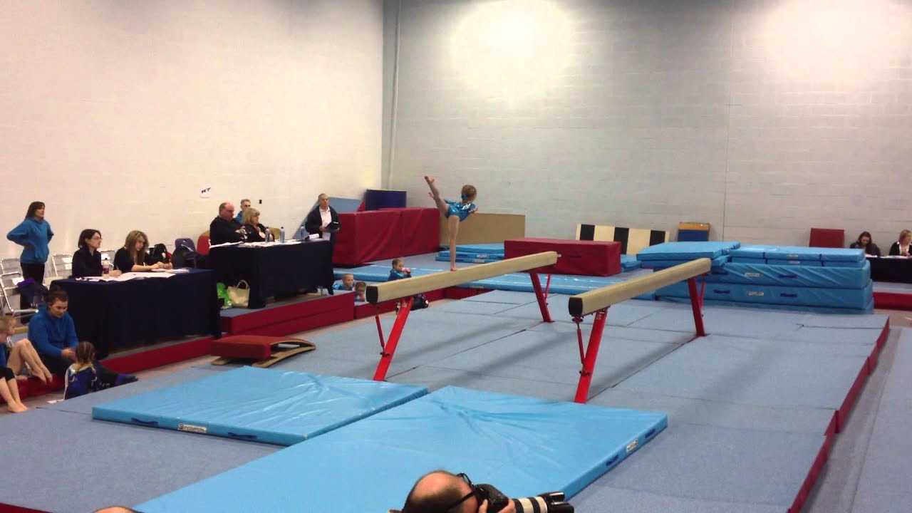 Libby's beam routine for grade 14, 2013 - YouTube