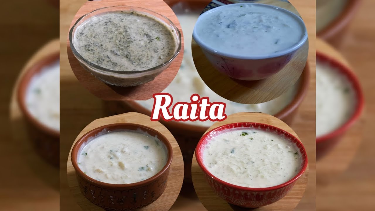 Bathua Raita | Aalu Raita | Cucumber Raita | Lauki Raita | 4 Types of ...