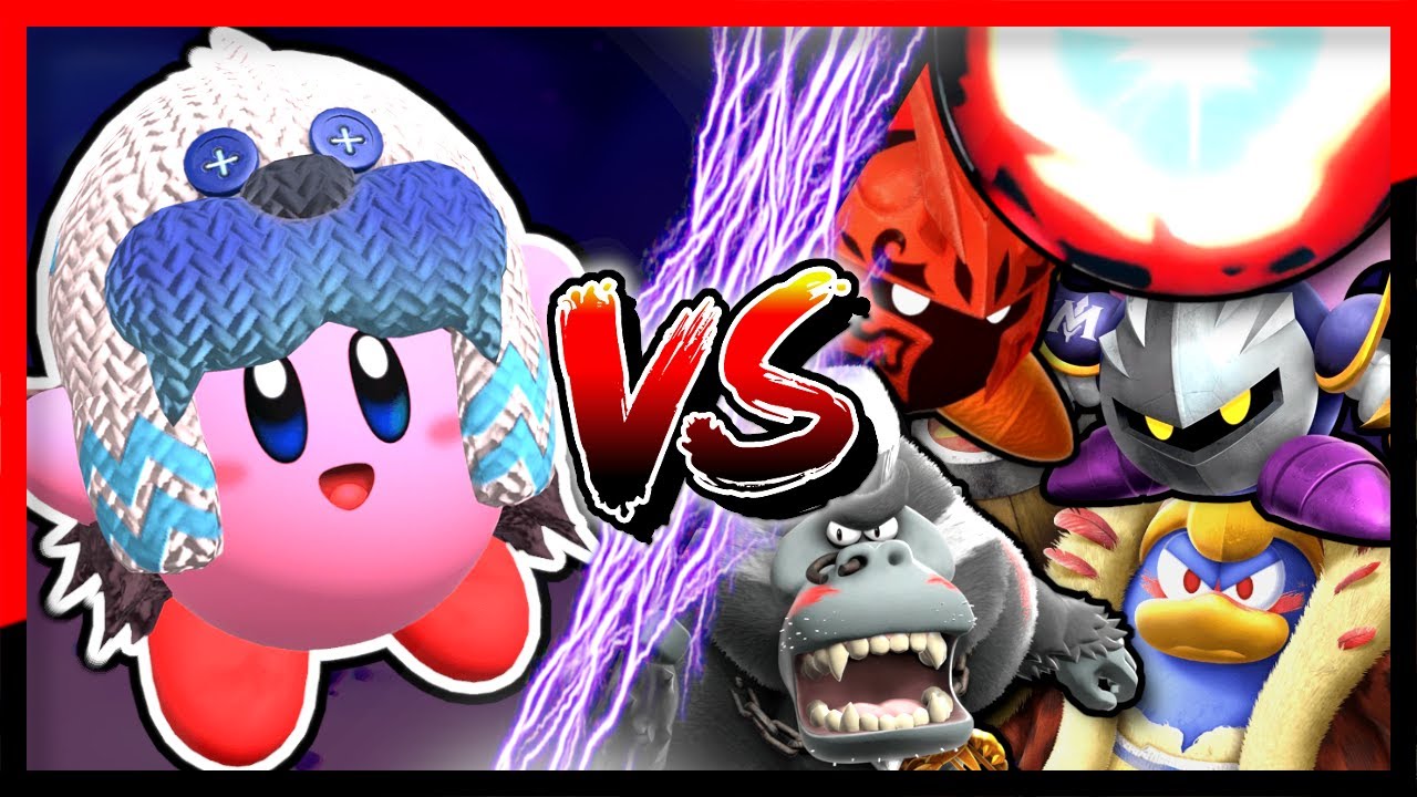 Frosty Ice Kirby vs. All Bosses | Kirby and the Forgotten Land - YouTube