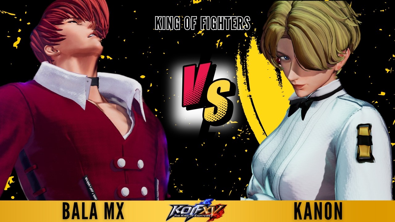KOFXV Bala Mx (Kim/Rock/Iori) Vs Kanon (King/Chizuru/B.Mary) Combos Tech & entertaining Match # ...