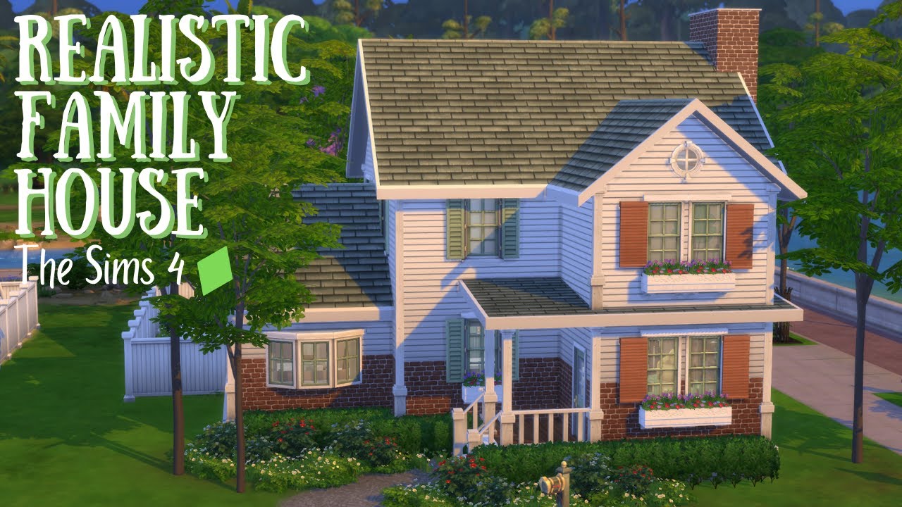 Realistic Family House | The Sims 4 Speed Build | - YouTube