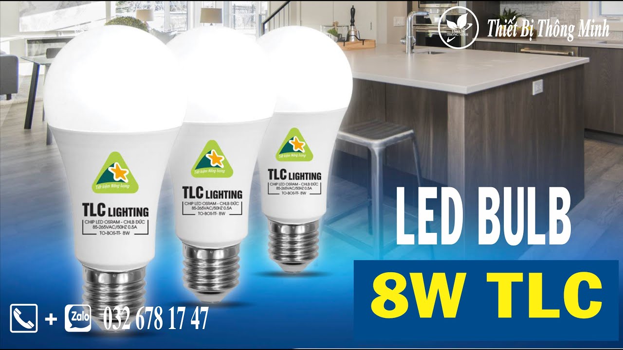 ĐÈN LED BÚP BULB TRỤ TLC LIGHTING 8W (TLC BOS 08W) , LED BULB TRỤ CHÍNH ...
