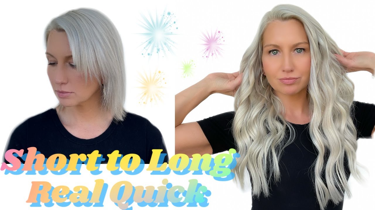 SHORT TO LONG HAIR TRANSFORMATION - YouTube