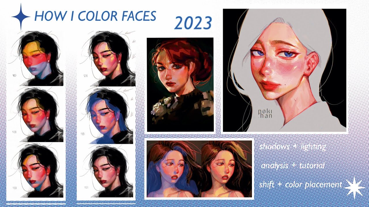 HOW I RENDER FACES POKI.HAN coloring tutorial + structure breakdown ...