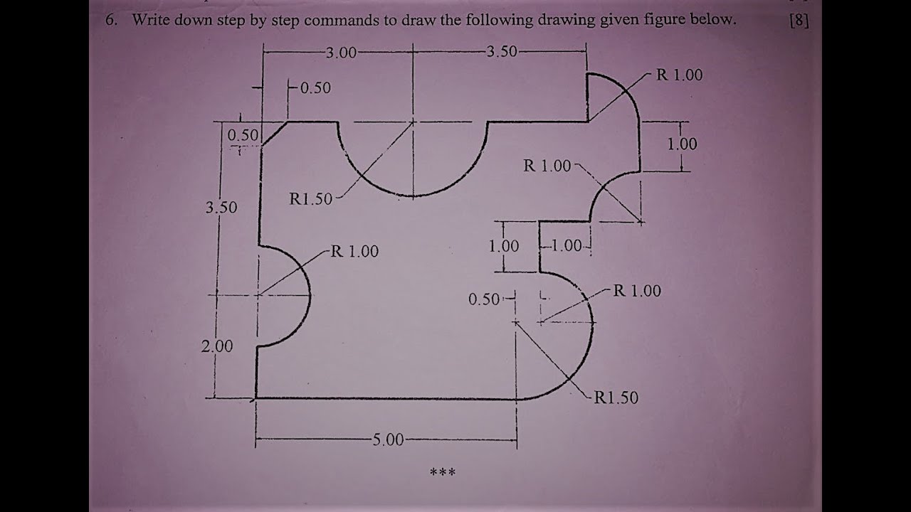 AutoCAD Drawing Exam Related - YouTube