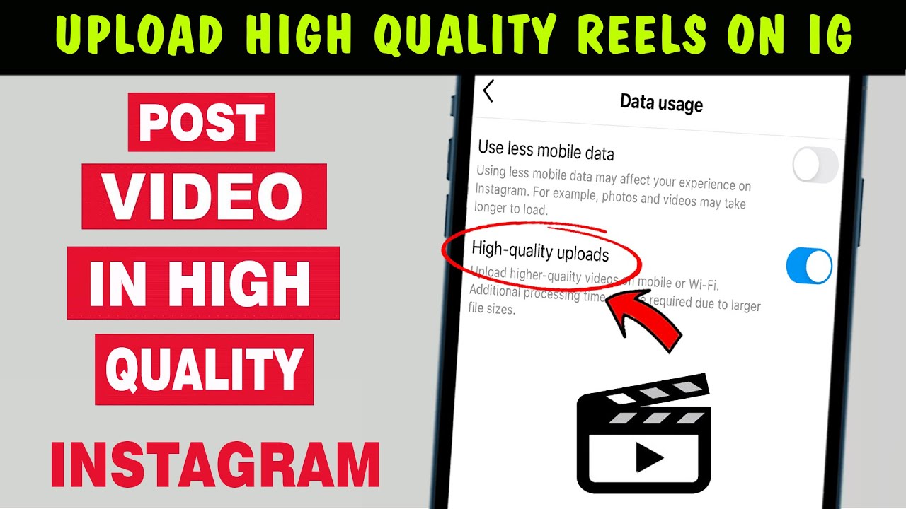 How To Upload HIGH QUALITY Video On Instagram Reels | Post High Quality ...