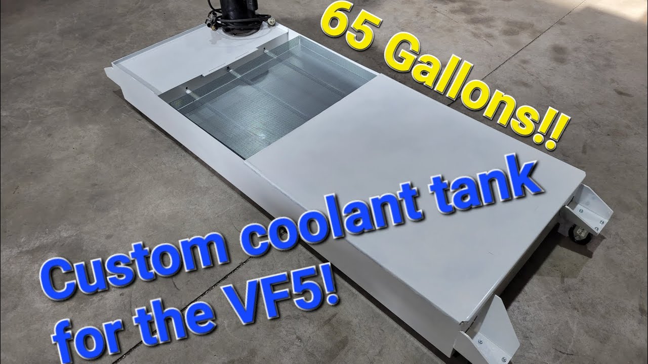 Haas VF5 custom coolant tank build! - YouTube