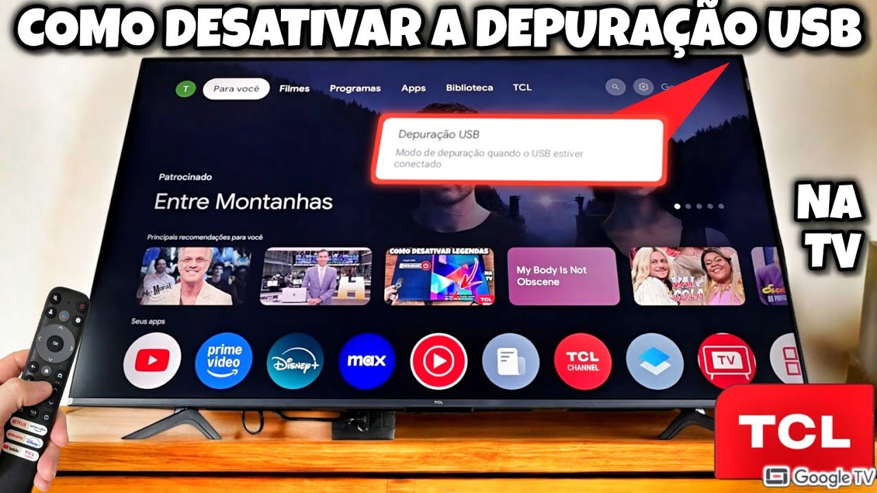 COMO DESATIVAR DEPURAÇÃO USB NA TCL GOOGLE TV - YouTube