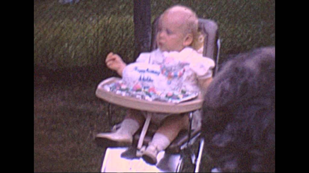 Sheldon's 1st Birthday - With His Birthday Cake - YouTube