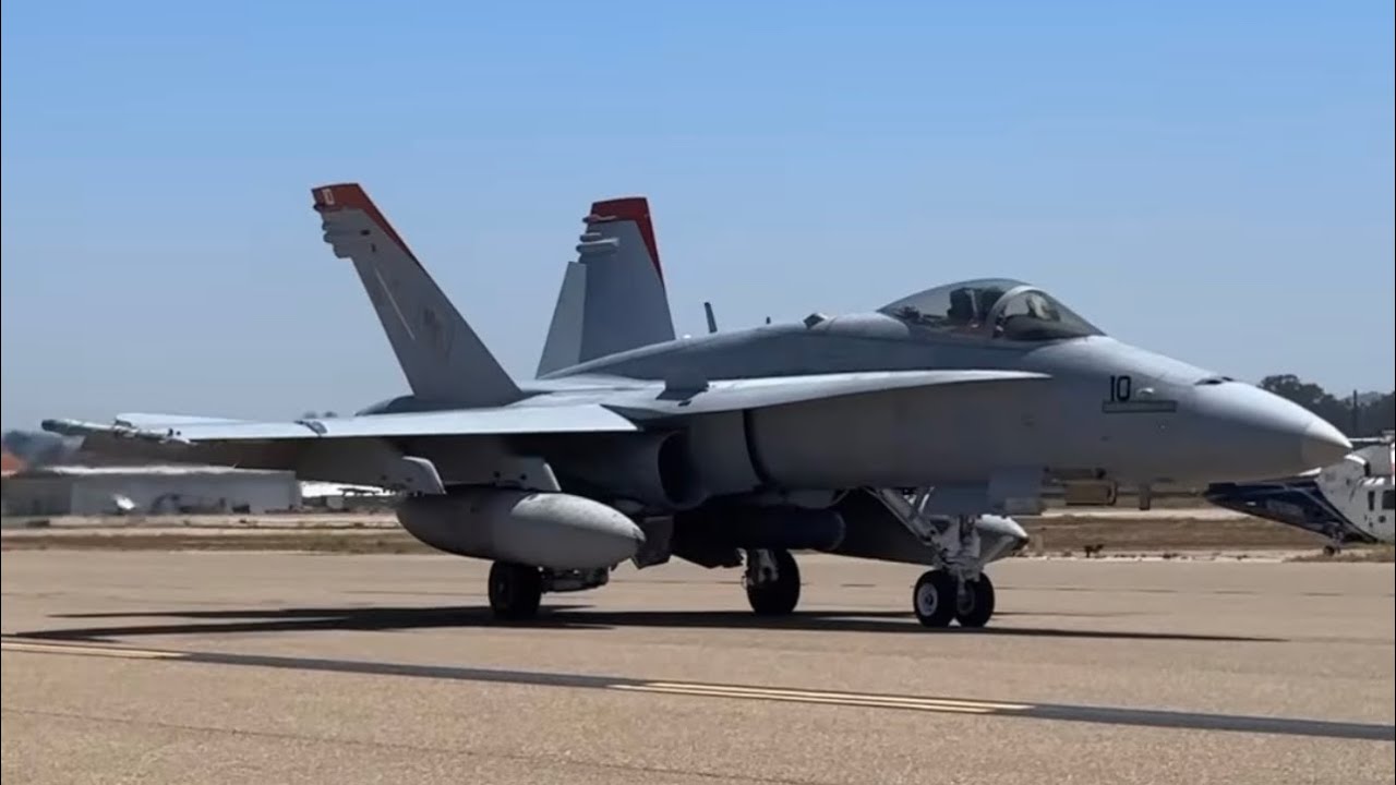 VMFA-232 “Red Devils” F/A-18C(D) Scramble from KSMX - YouTube