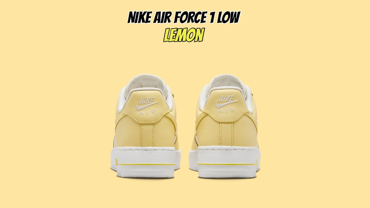 Nike Air Force 1 Low Lemon - YouTube