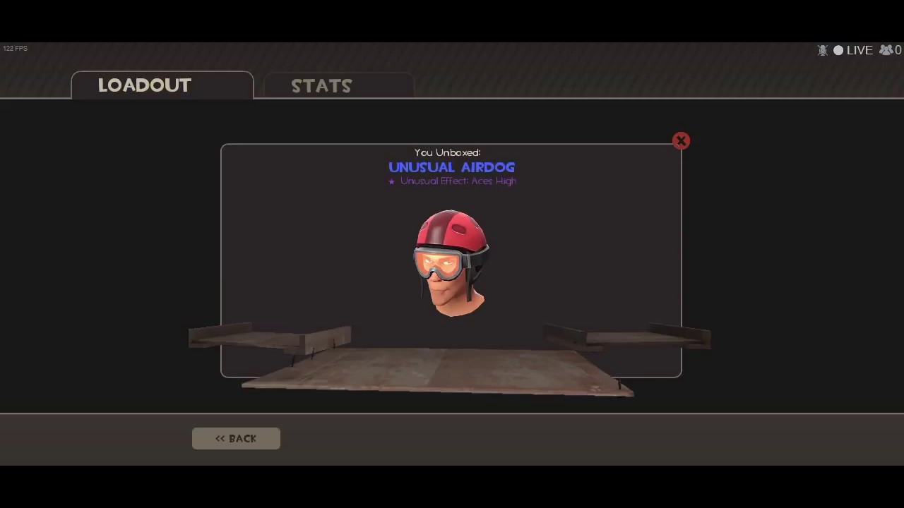 My first unusual in TF2---unusual airdog unboxed! (aces high) - YouTube