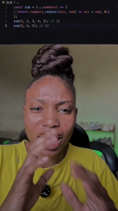 Use rest parameters to create JavaScript functions with unlimited arguments #javascripttips # ...