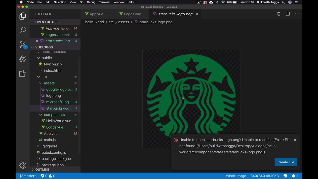 Menambahkan Gambar Pada Website Vue JS Tutorial - YouTube