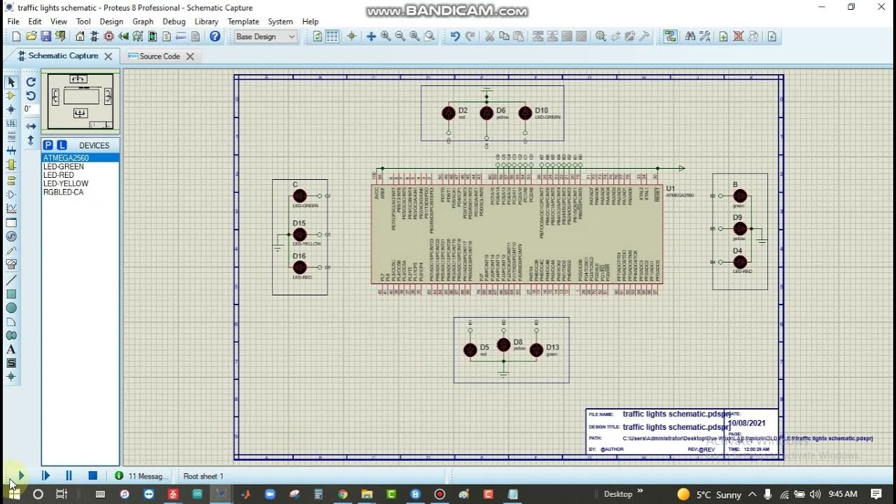 4-LANE TRAFFIC LIGHTS IMPLEMENTATION IN PROTEUS AND HARDWARE USING ARDUINO UNO - YouTube