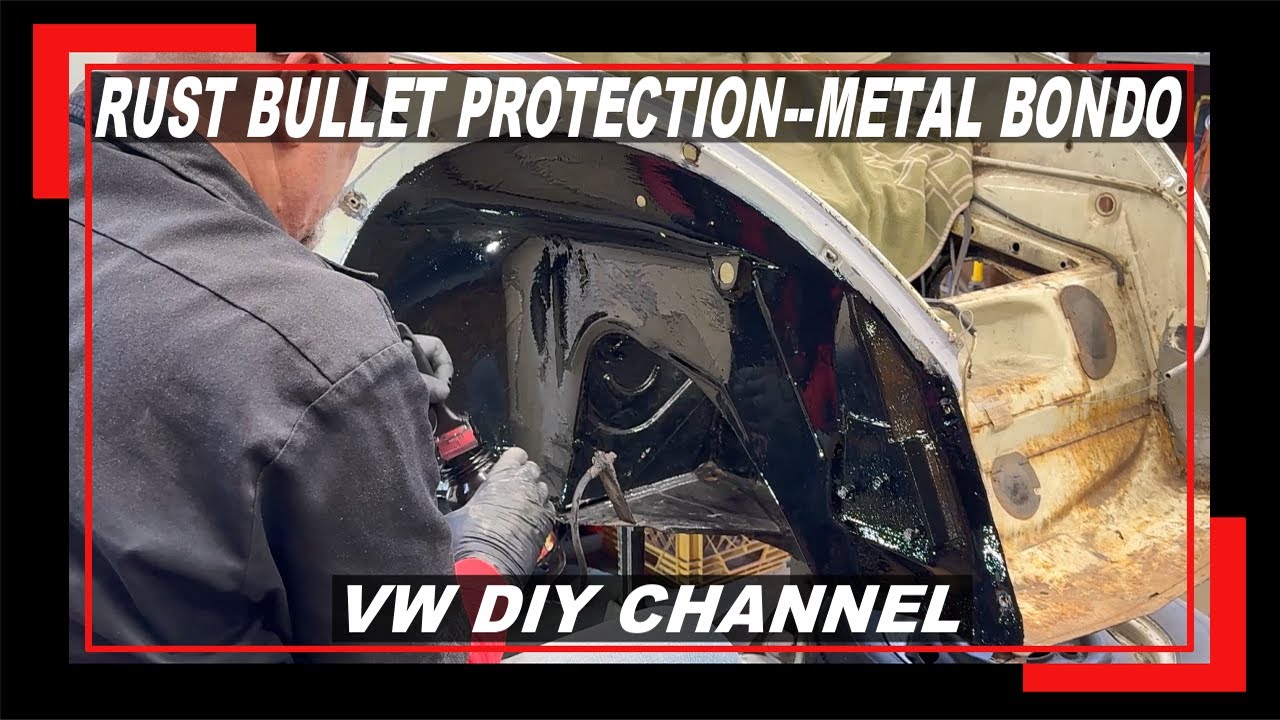 Undercoat Removal #2 - Rust Bullet Protection - Metal Bondo - VW Bug ...