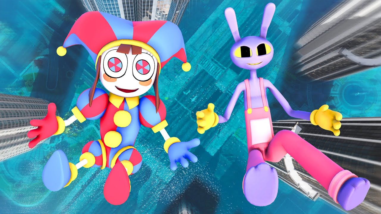 GTA 5 Ragdolls POMNI & JAX Jumps/Fails (Euphoria Physics) #95 - YouTube