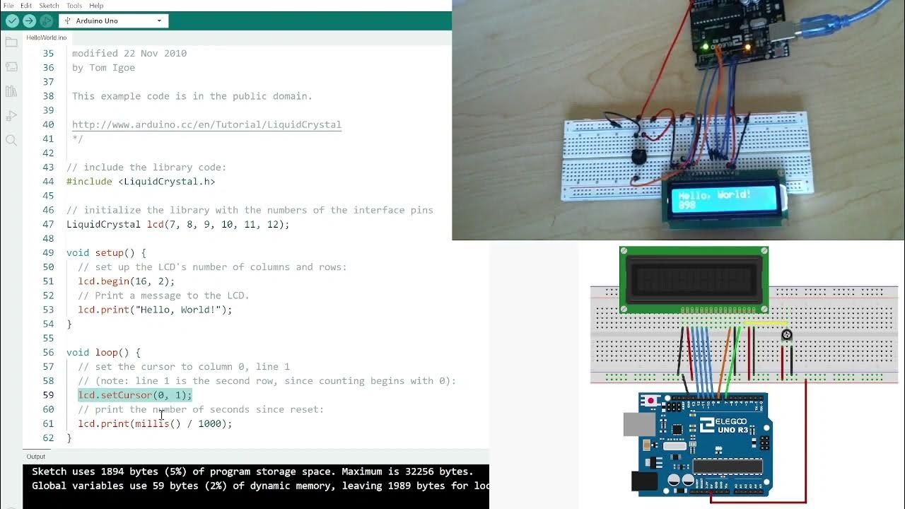 Arduino LCD - YouTube