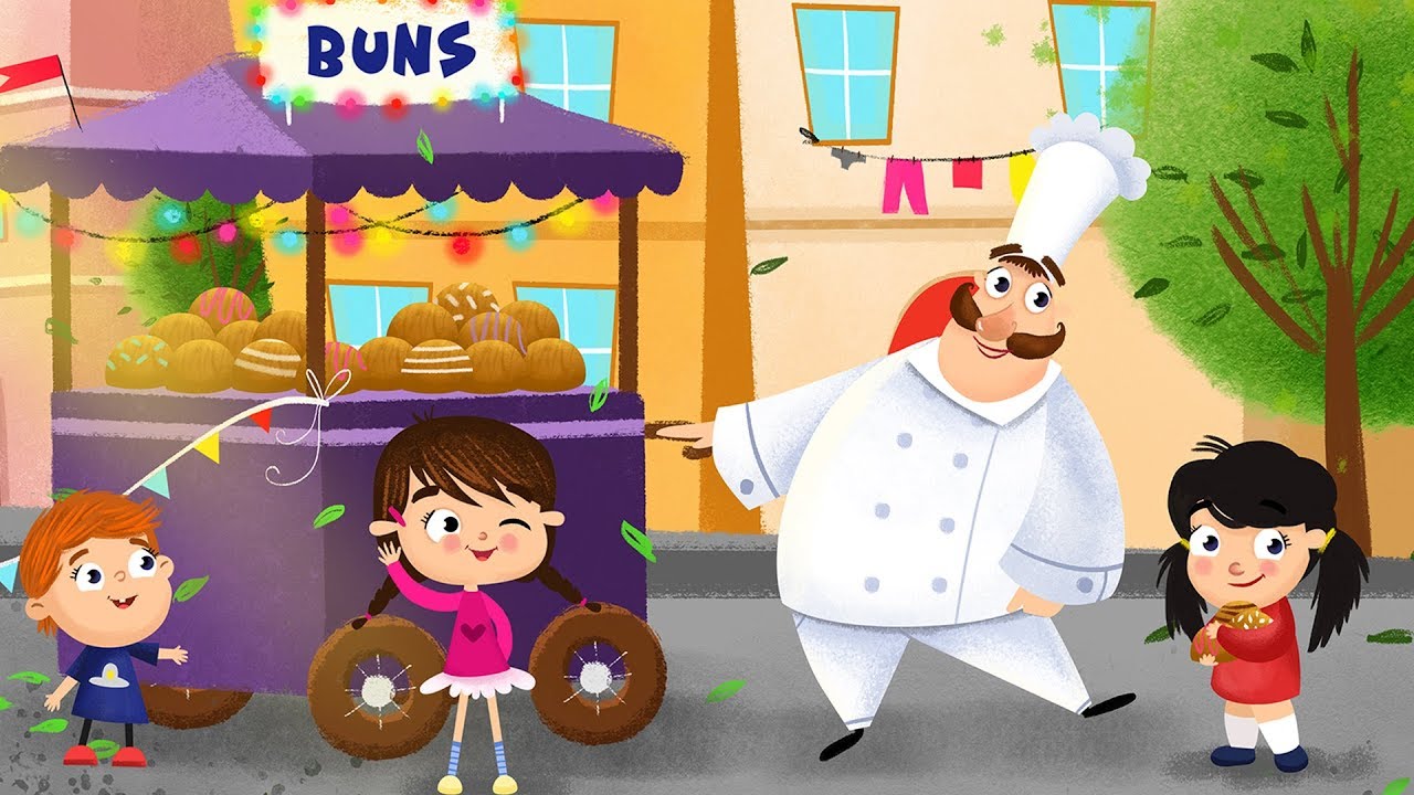 Hot Cross Buns | The Little Nursery Rhyme For Kids | The Little Engine ...