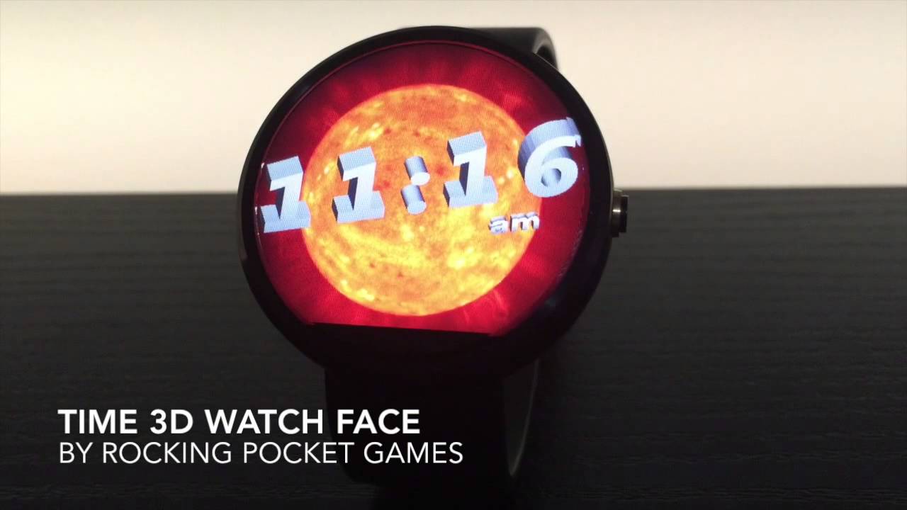 Time 3D Watch Face - YouTube