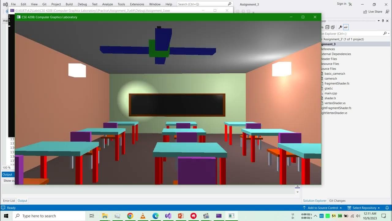 3D Classroom using Modern OpenGL 3.3 (C++) - YouTube