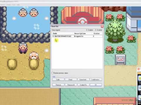 colocando cheats de pokemon no pokemon ruby (GBA) - YouTube