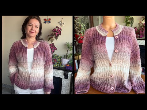 Zarif ve şık şiş örgüsü hırka tarifi 🥰