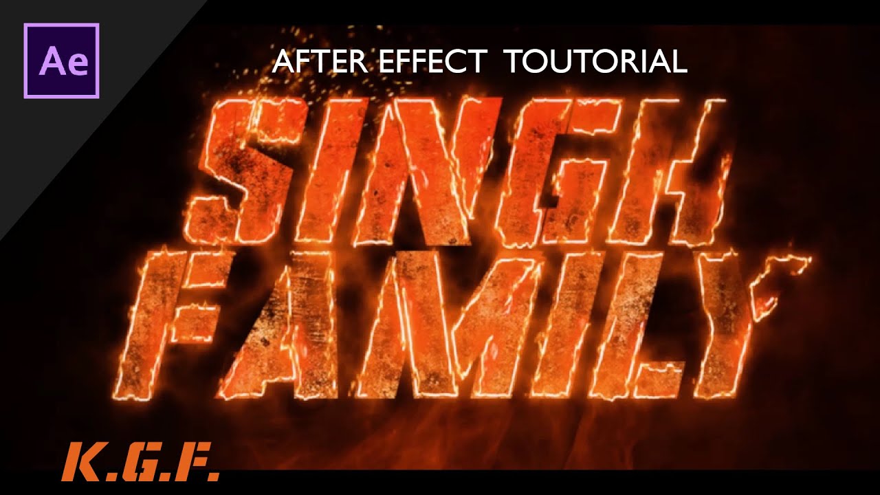 KGF || How To Create Move Title || After Effect Tutorial || #kgf # ...