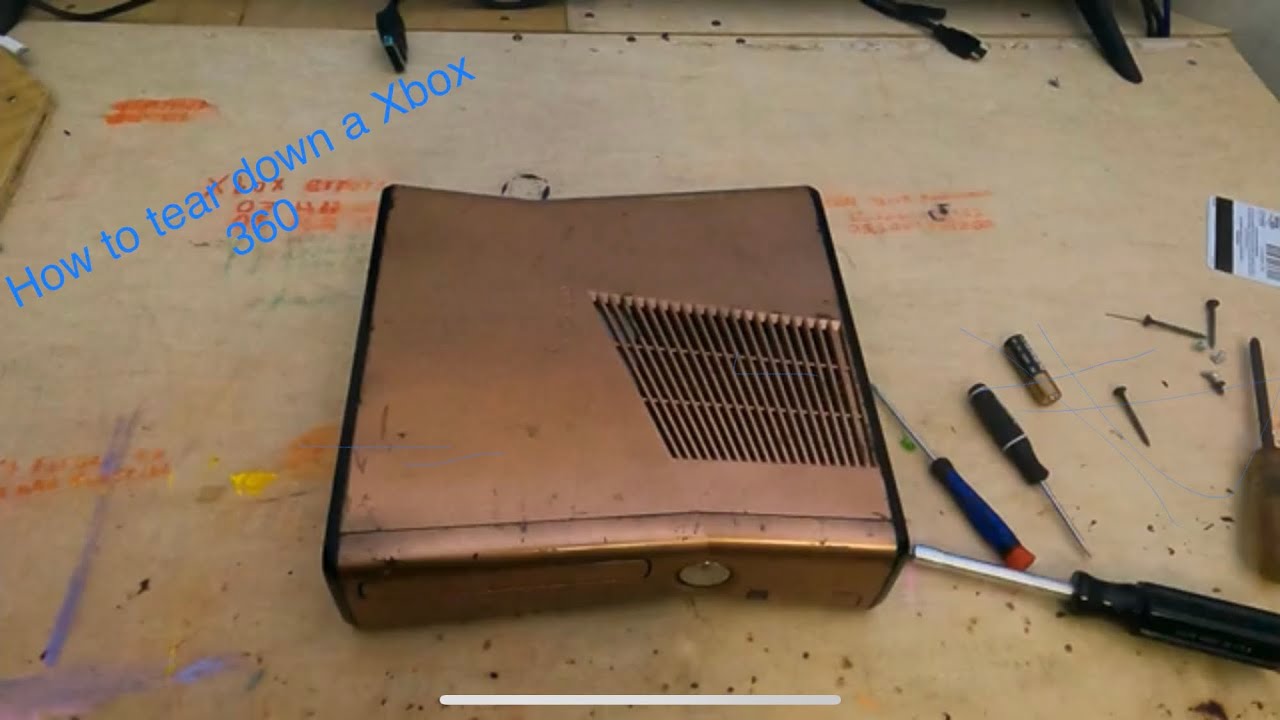 how to disassemble an Xbox 360 s finished video - YouTube
